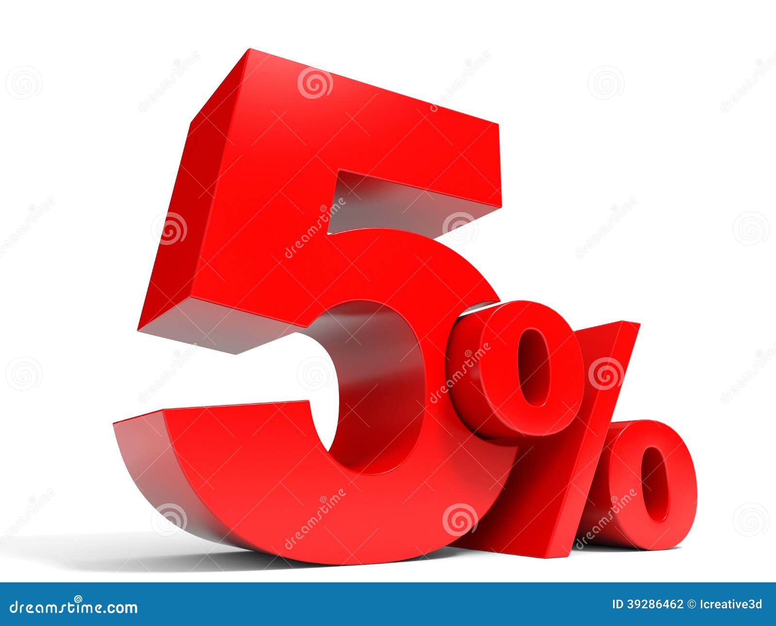Five Percent Symbol Isolated On White Background Royalty-Free Stock ...