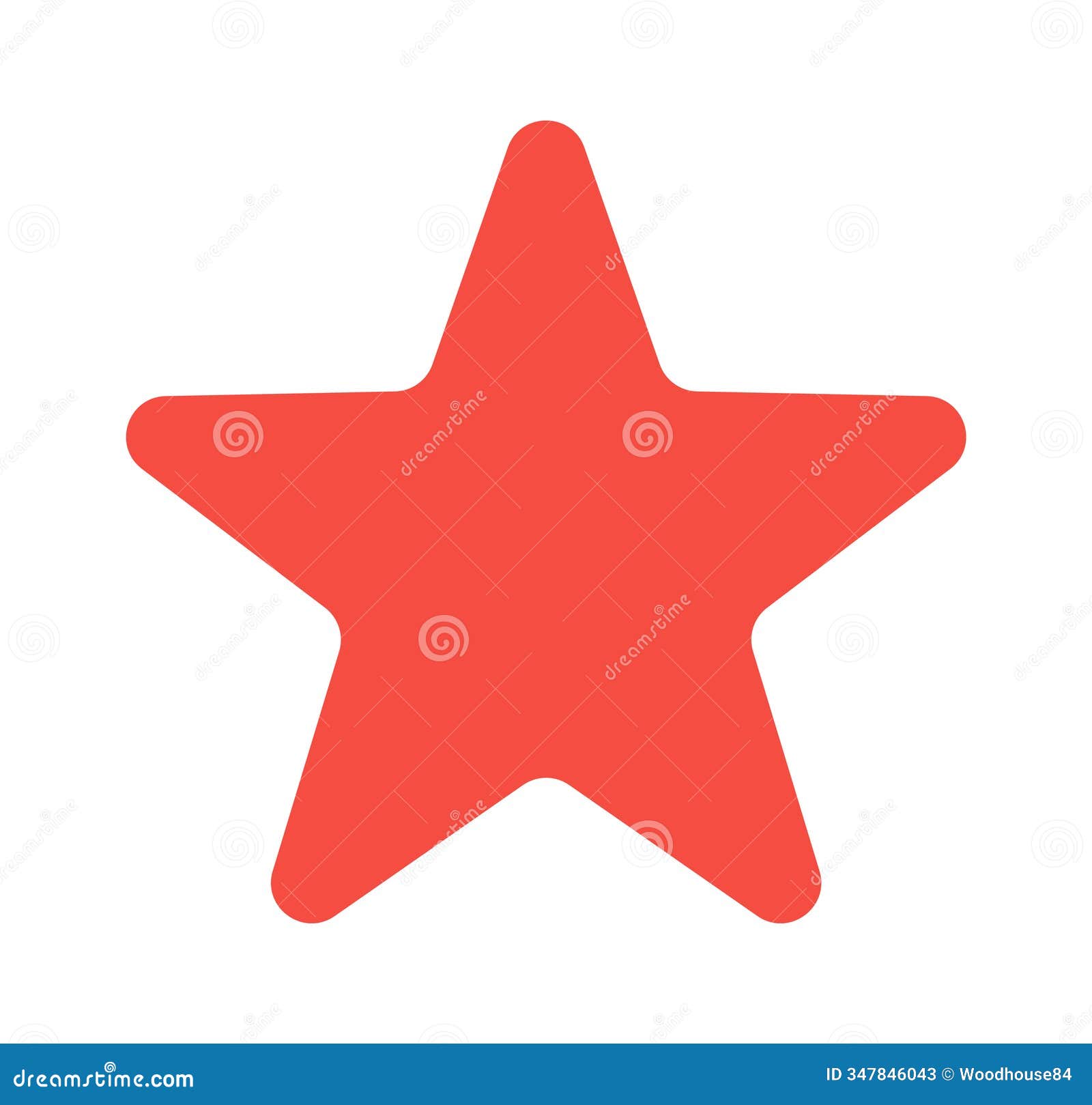 Red Five-point Star Geometric Shape Stock Illustration - Illustration ...