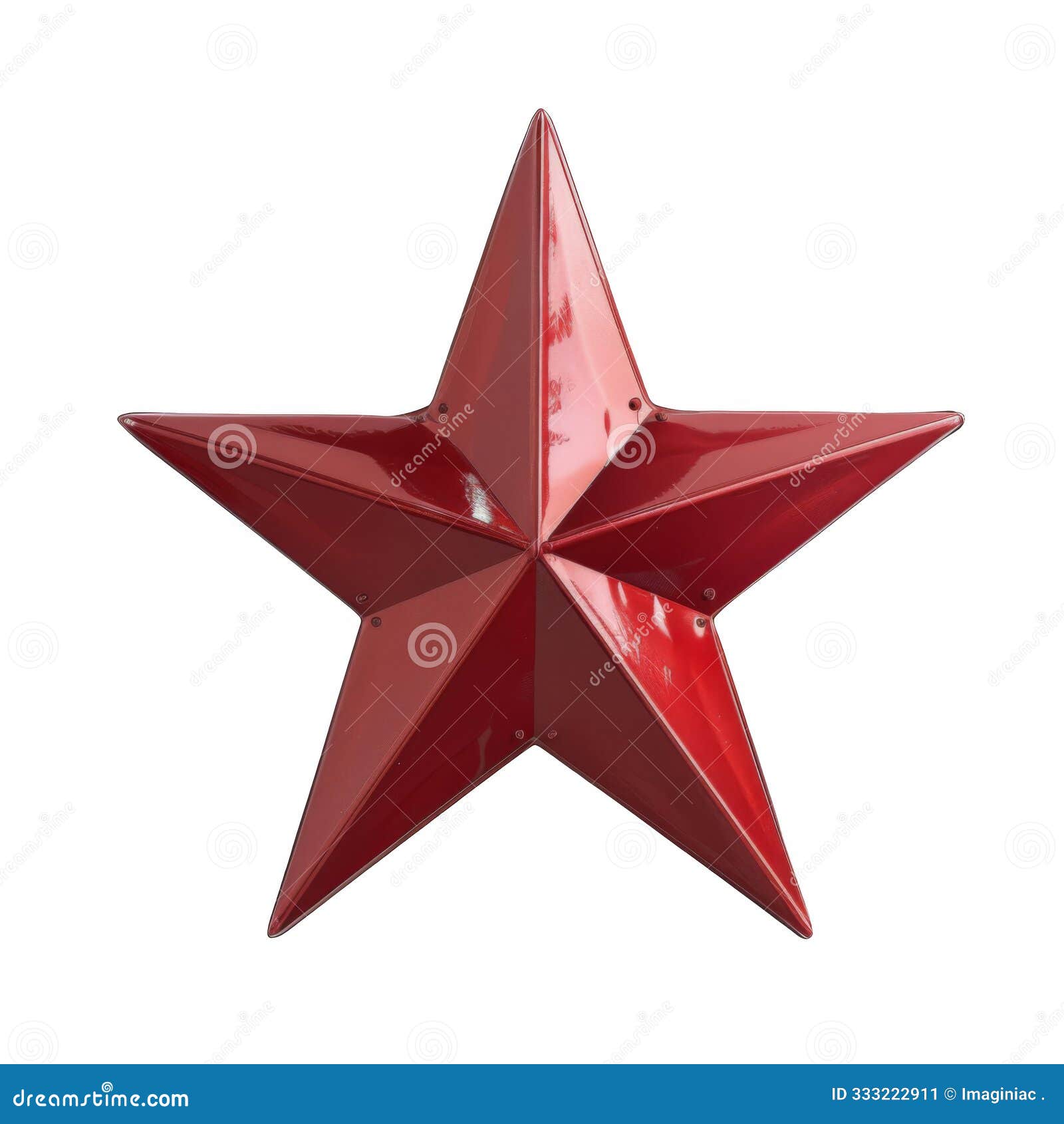 Red Five-Pointed Star with Metal Detailing Stock Illustration ...