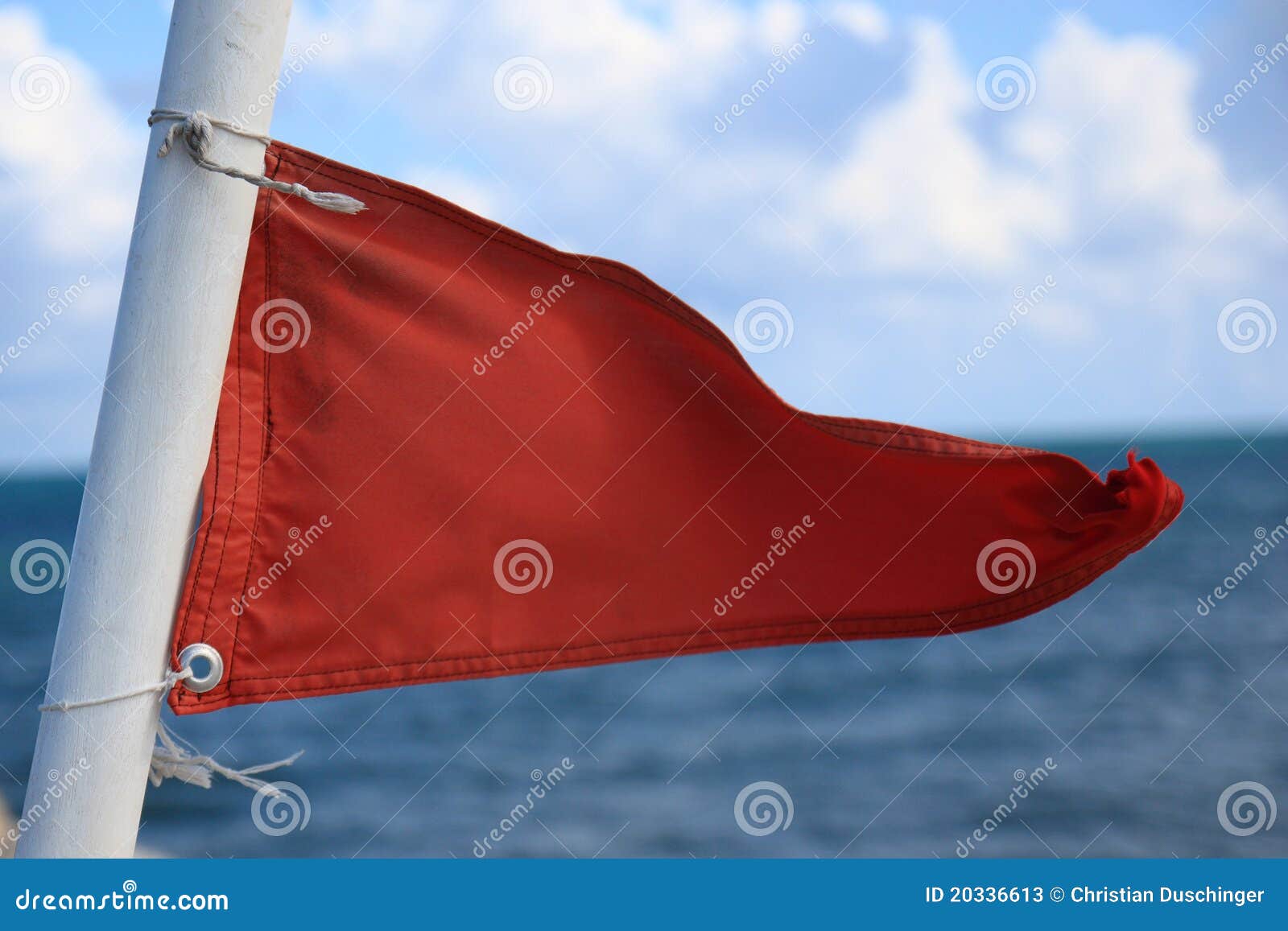 Red flag stock image. Image of symbol, nature, waving - 20336613