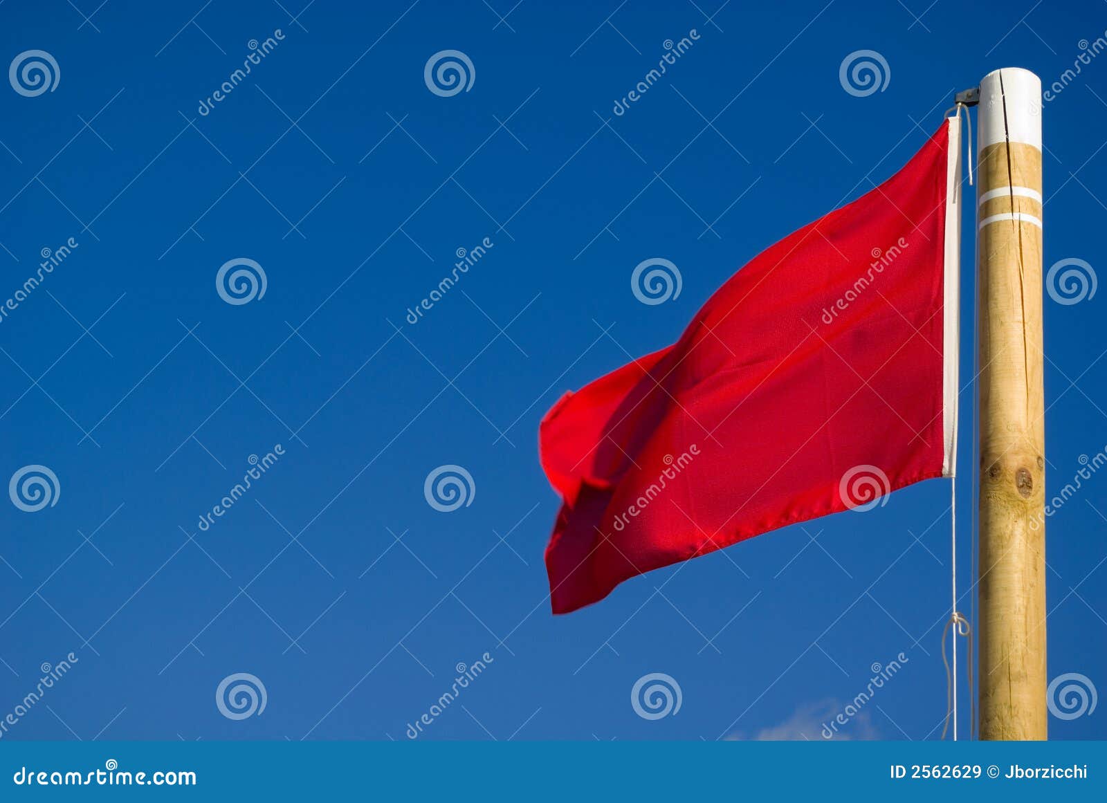 Red flag stock image. Image of scene, color, security - 2562629