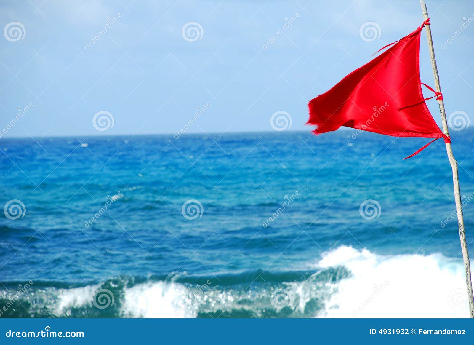 Red flag stock photo. Image of tourism, travel, life, prevention - 4931932