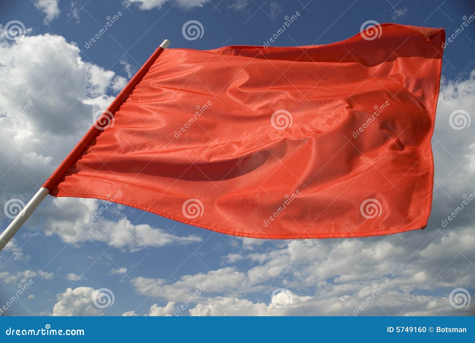 Red flag. stock photo. Image of flying, race, checker - 5749160