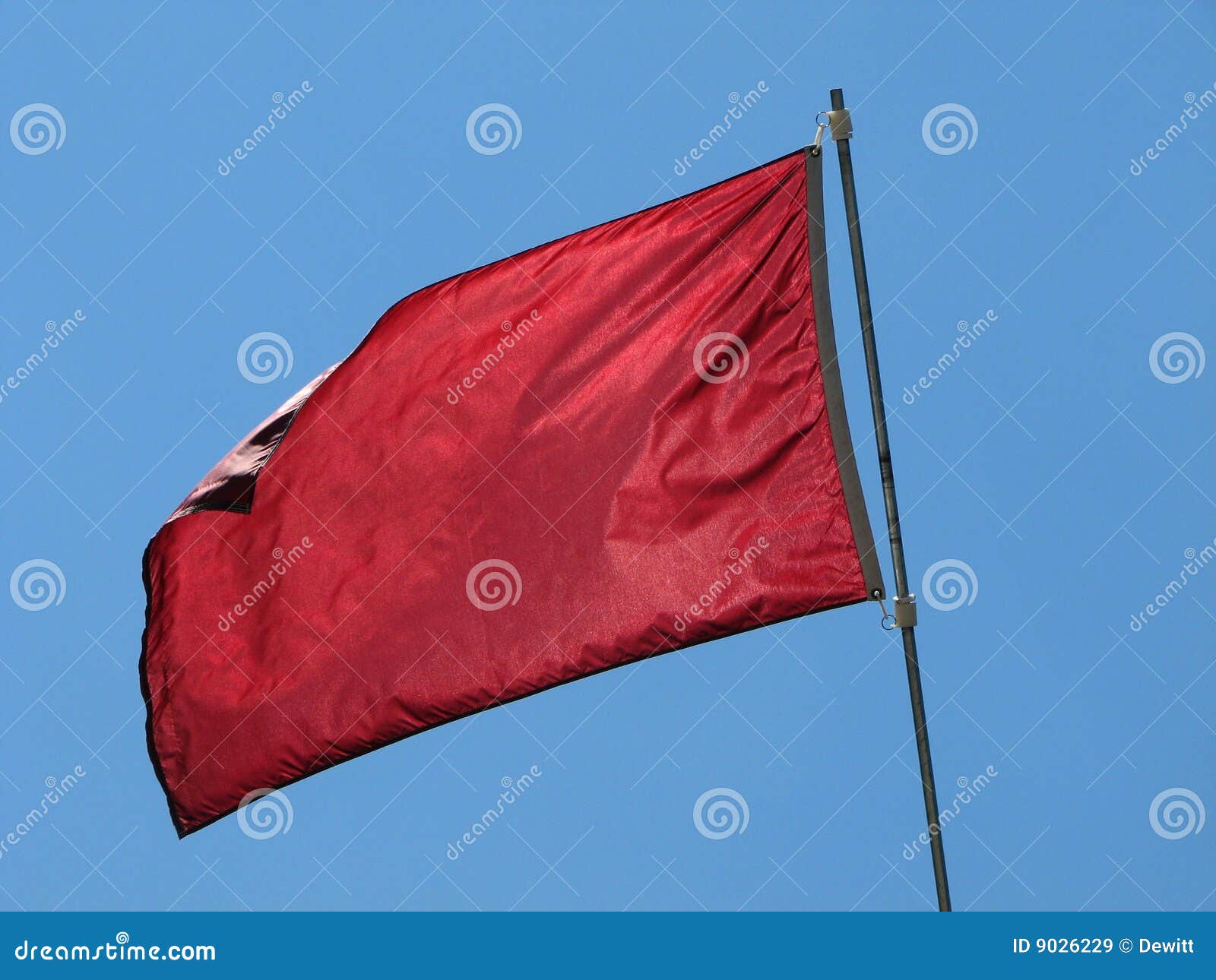 Red Flag stock image. Image of windy, horizontal, outdoors - 9026229