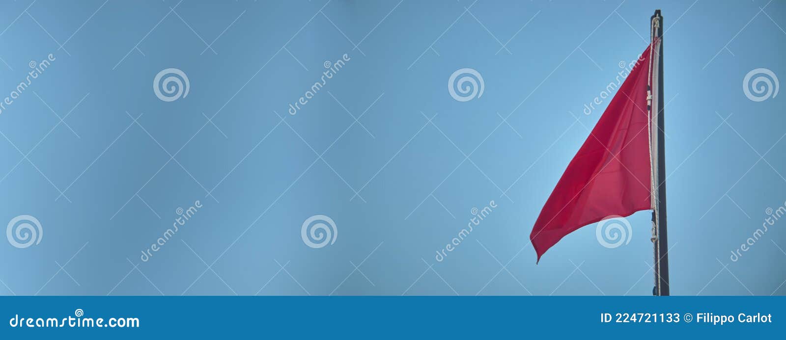 Red flag banner stock illustration. Illustration of patriotic - 224721133