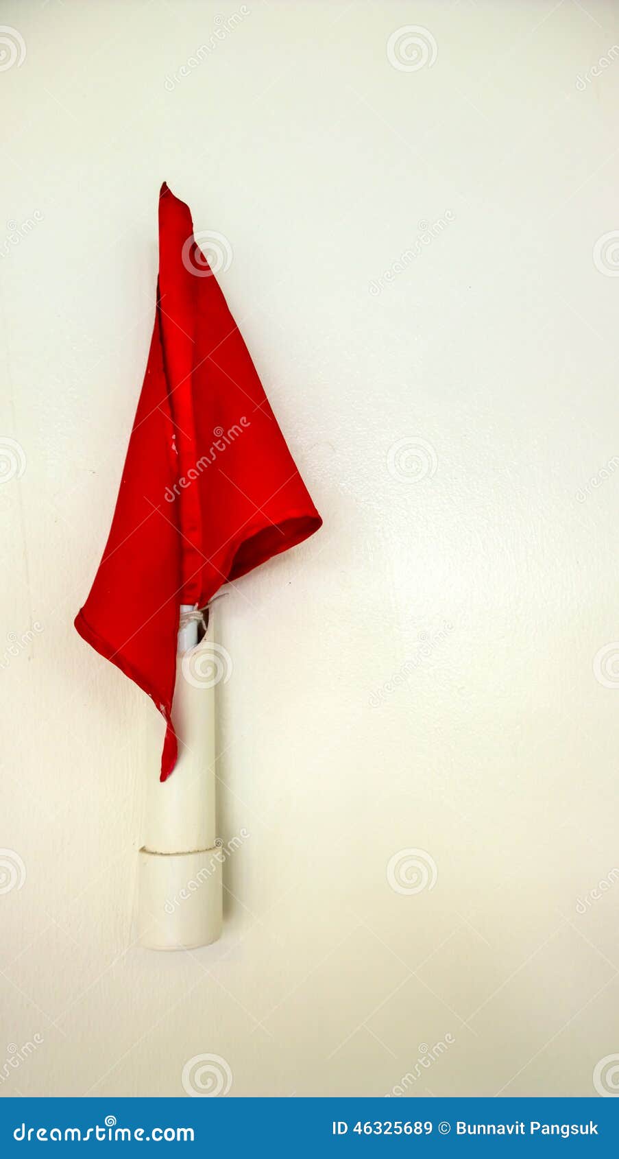 Red flag stock image. Image of summer, attention, swimming - 46325689