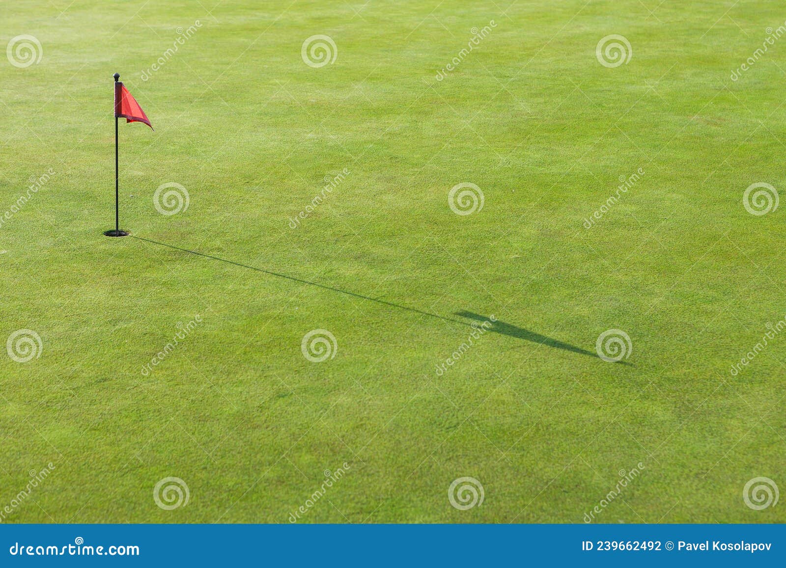 A Red Flag in the Hole on the Golf Course Stock Photo - Image of nature ...