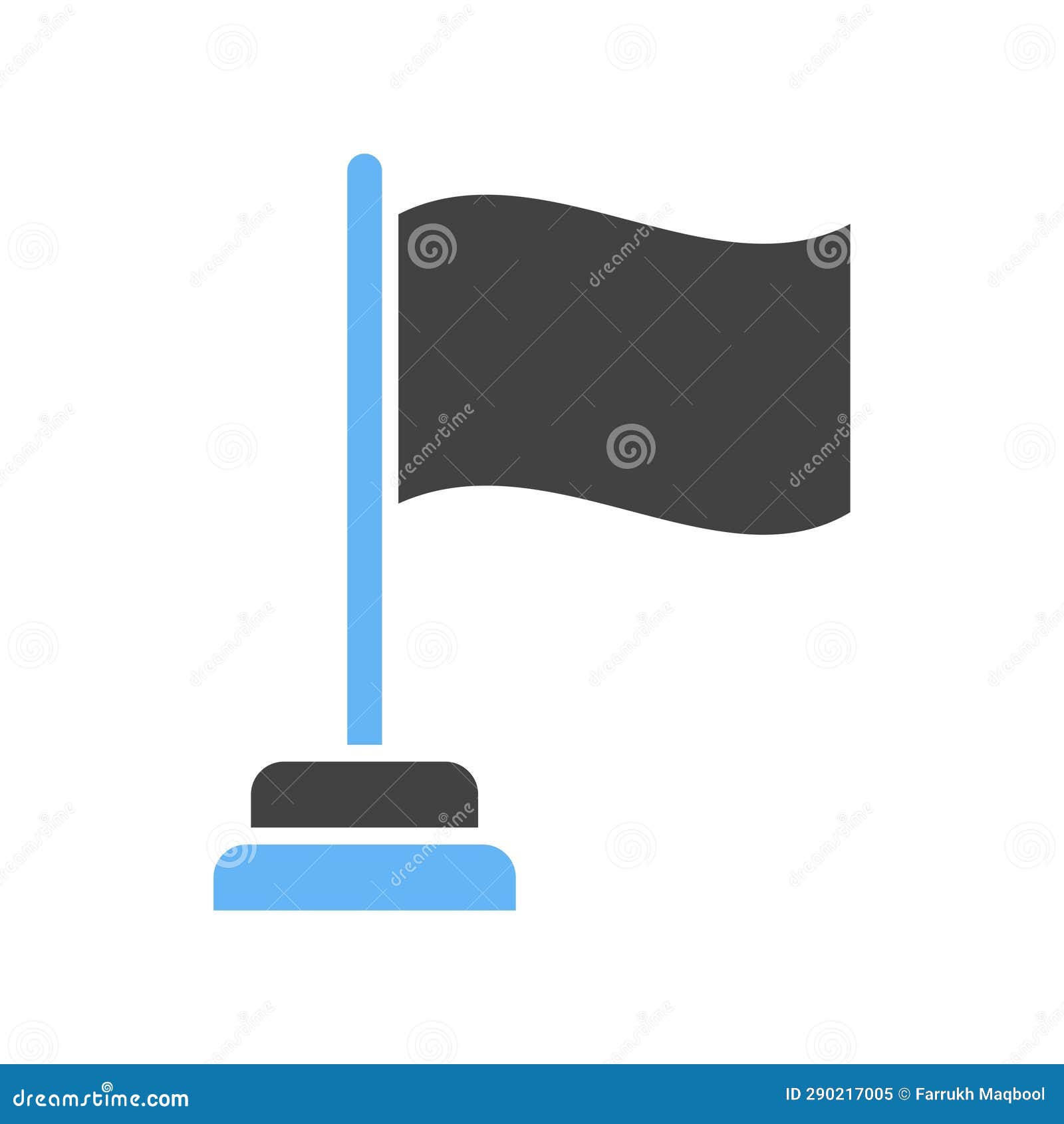 Red Flag Icon Image. stock illustration. Illustration of isolated ...