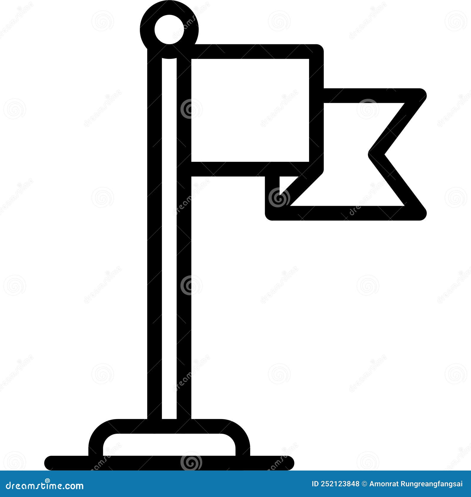 Red Flag Icon, Location Map and Navigation Vector Stock Vector ...