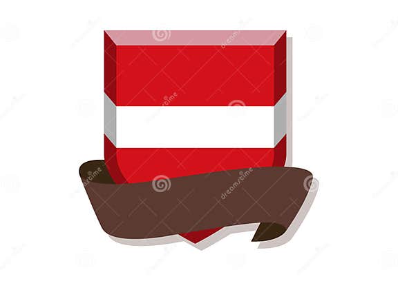 Red Flag Logo Vector Template Isolated on White Background Stock Vector ...