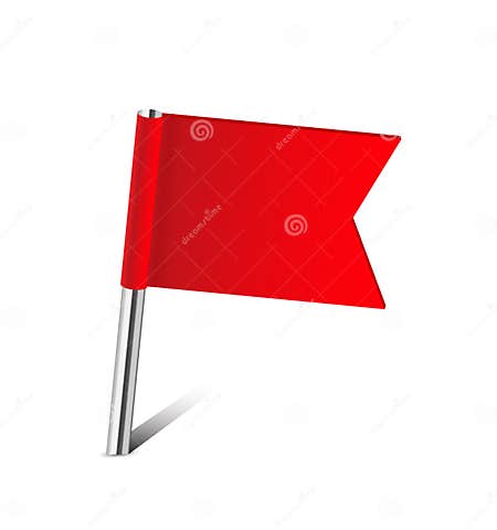Red flag map pin stock vector. Illustration of fixation - 30765183