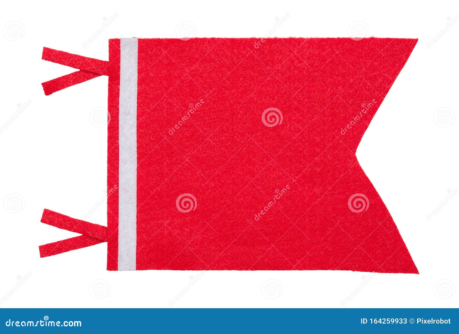Red Flag Pennant stock image. Image of sport, felt, white - 164259933