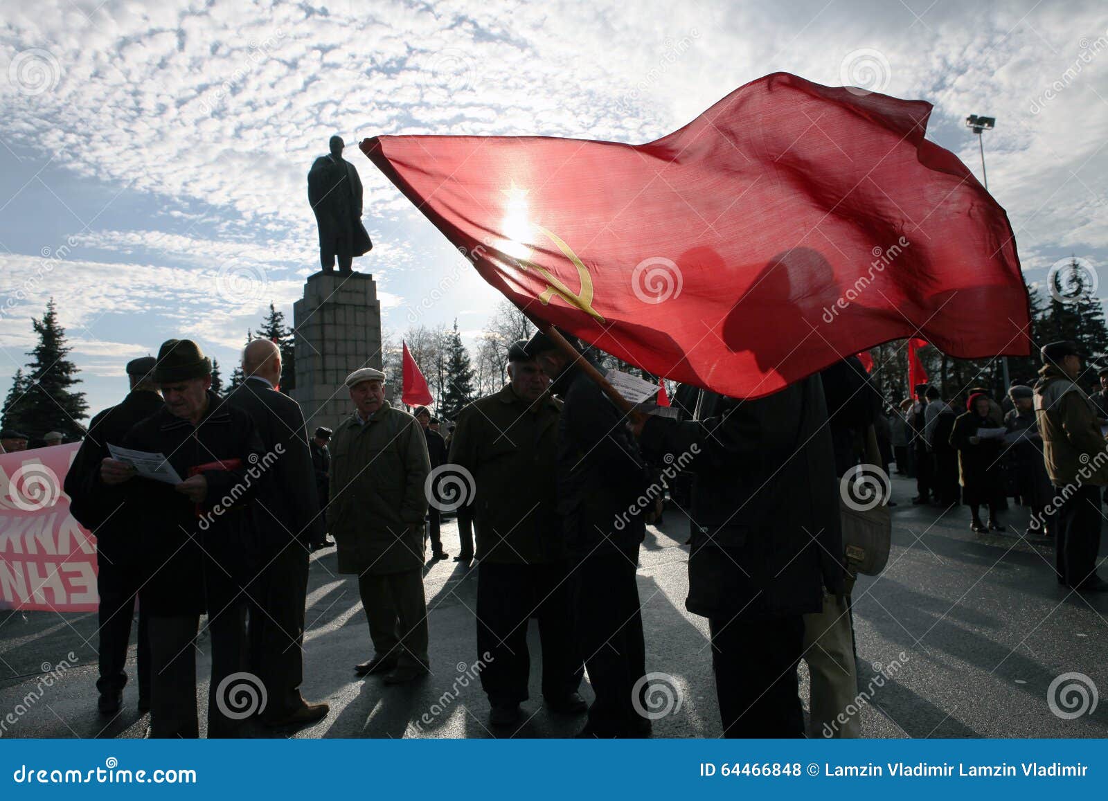 Red Flag editorial stock photo. Image of flag, movement - 64466848
