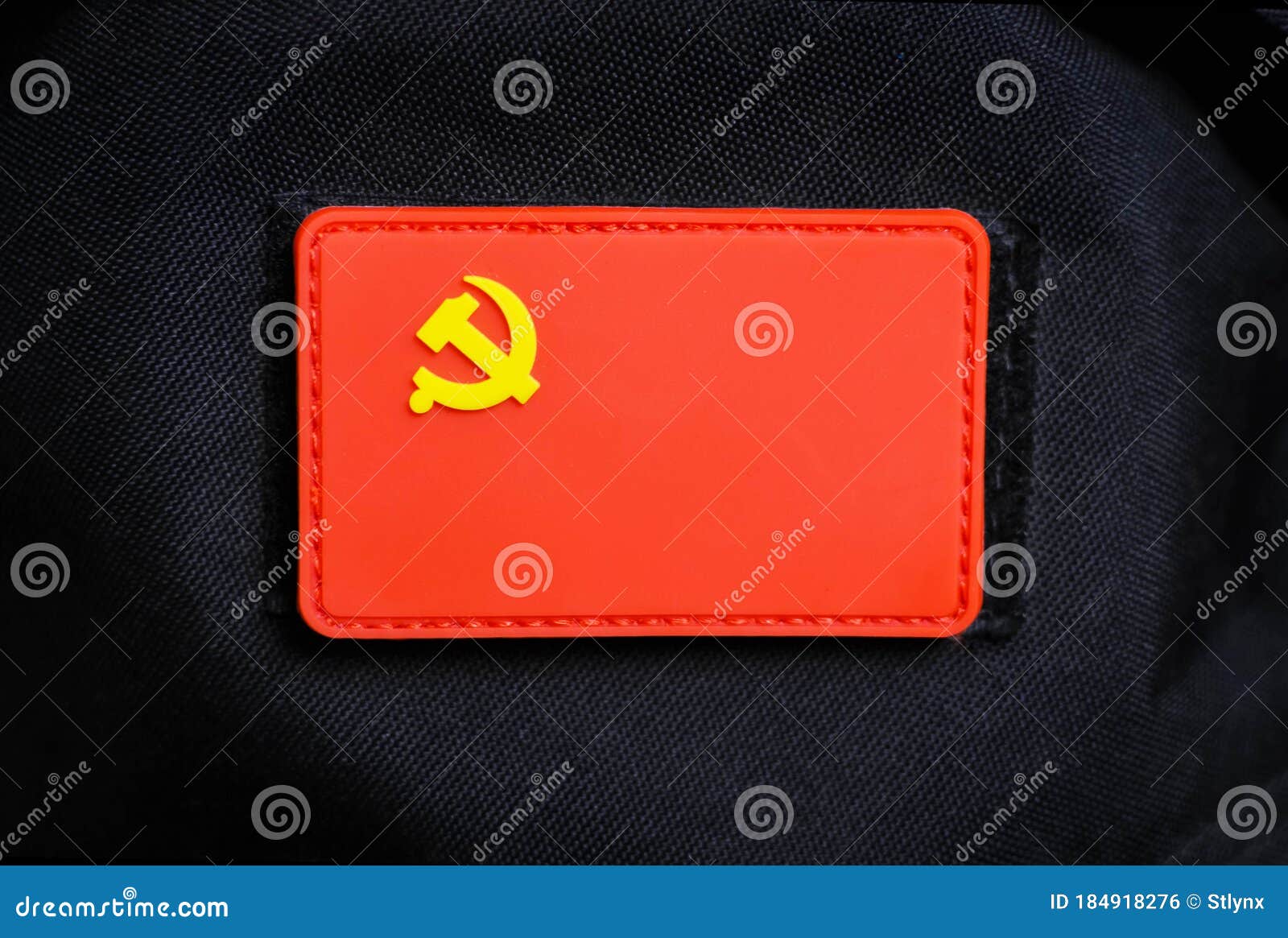 Red flag of Soviet Union. stock photo. Image of banner - 184918276