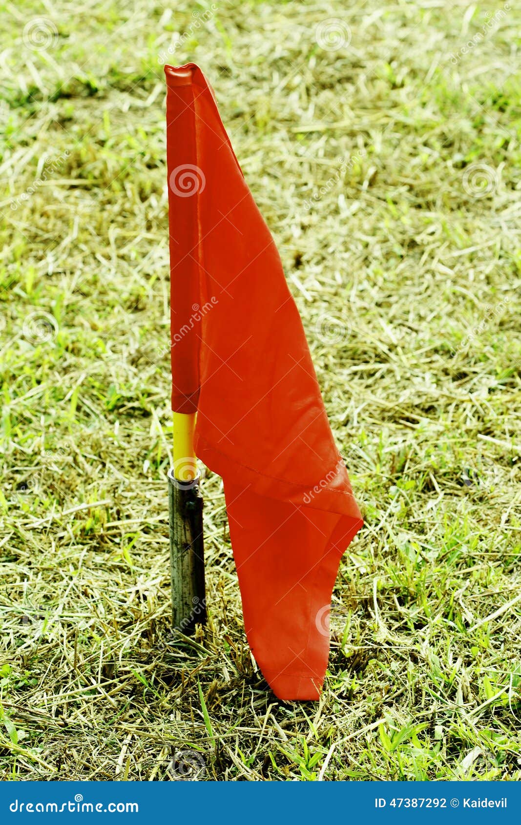 Red flag stock photo. Image of view, lawn, hobby, play - 47387292