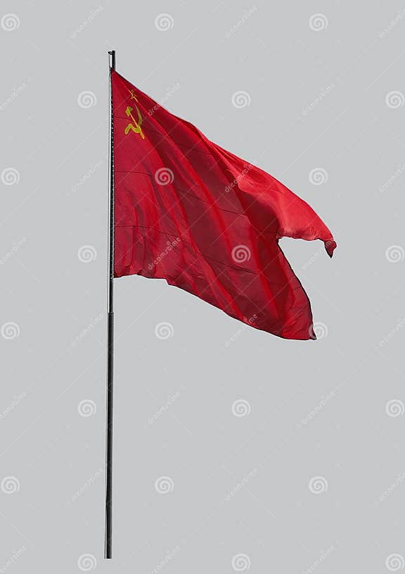 Red flag of the USSR. stock image. Image of sign, nation - 126743331