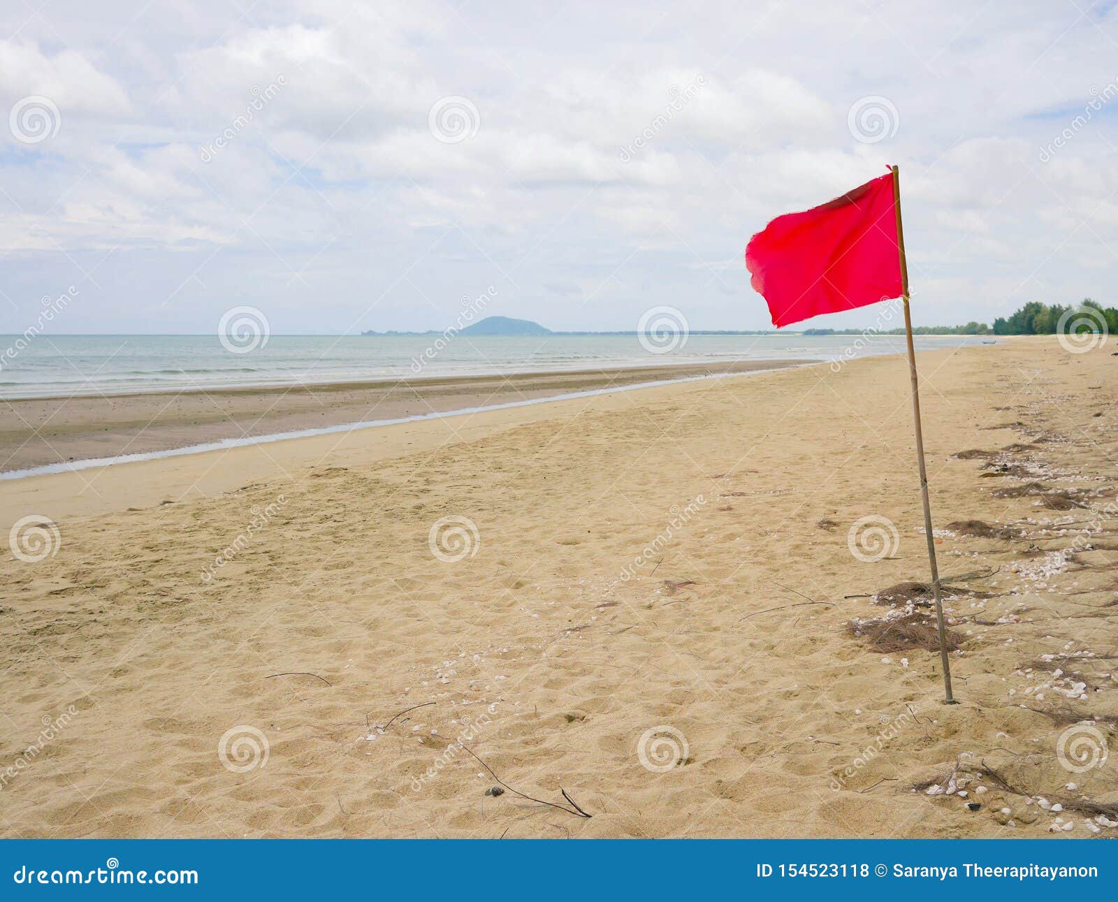 Red flag warning sign stock photo. Image of nature, risk - 154523118