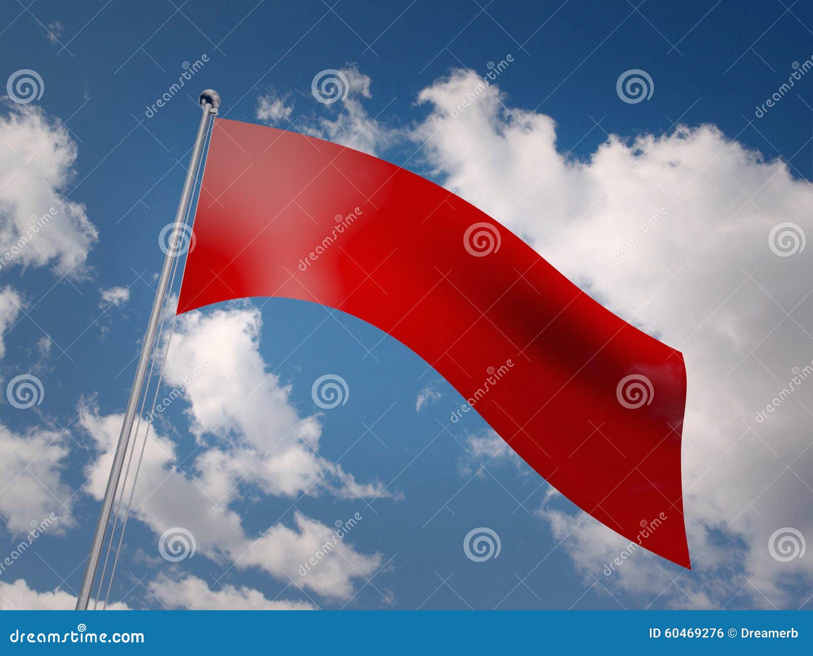 Red flag stock illustration. Illustration of flying, celebration - 60469276