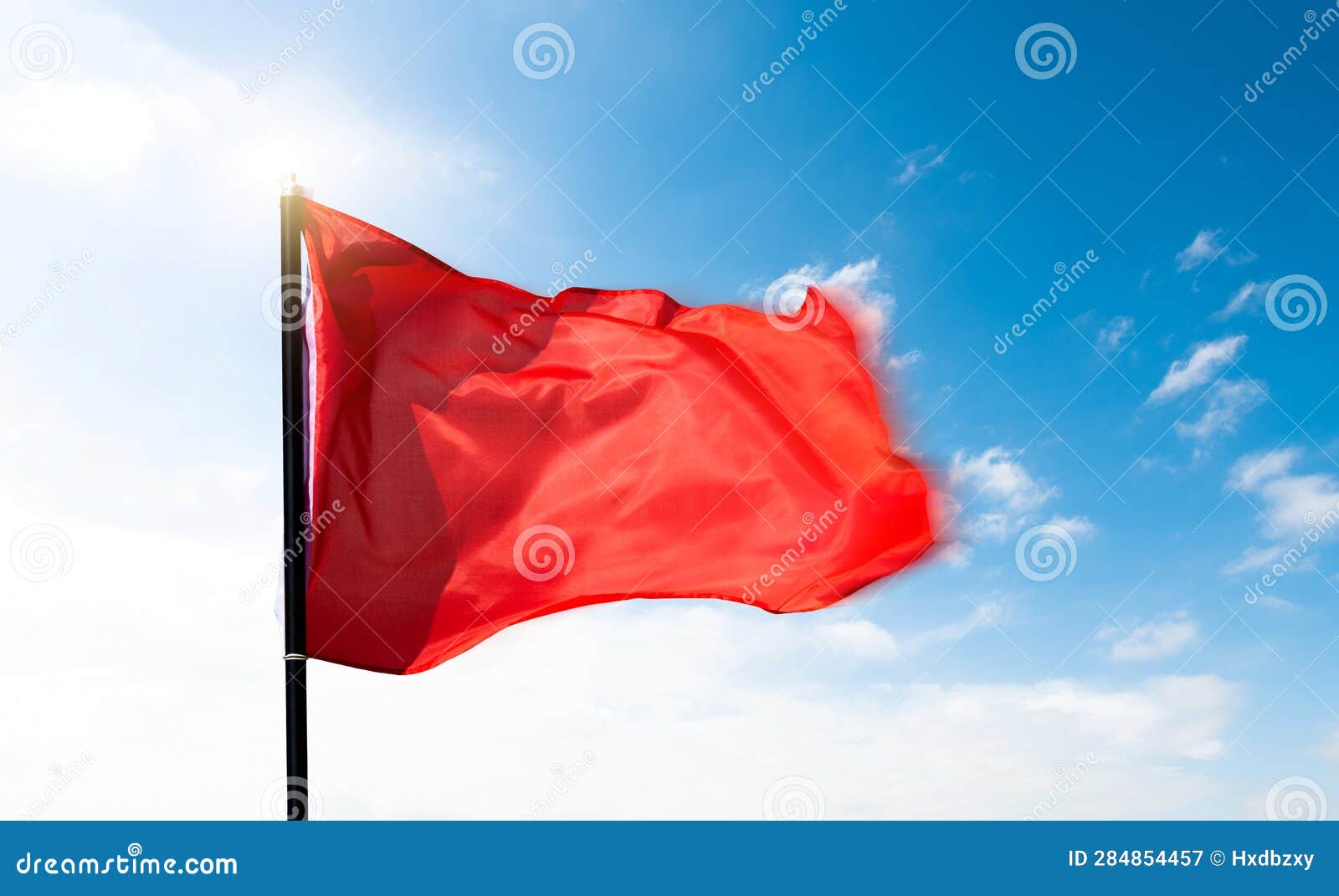 Red flag waving stock image. Image of asia, lifeguard - 284854457