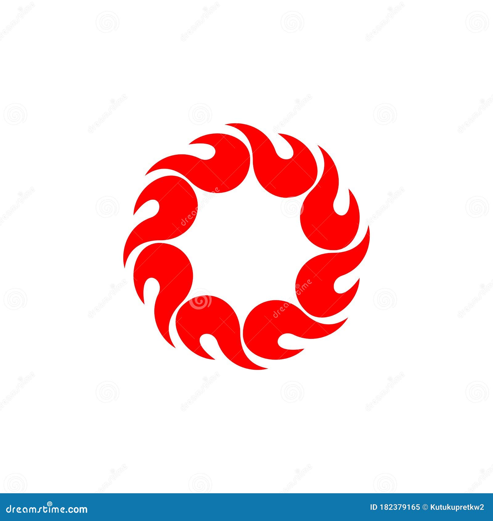 Red Flame Flower Logo Template Illustration Design. Vector EPS 10 Stock ...