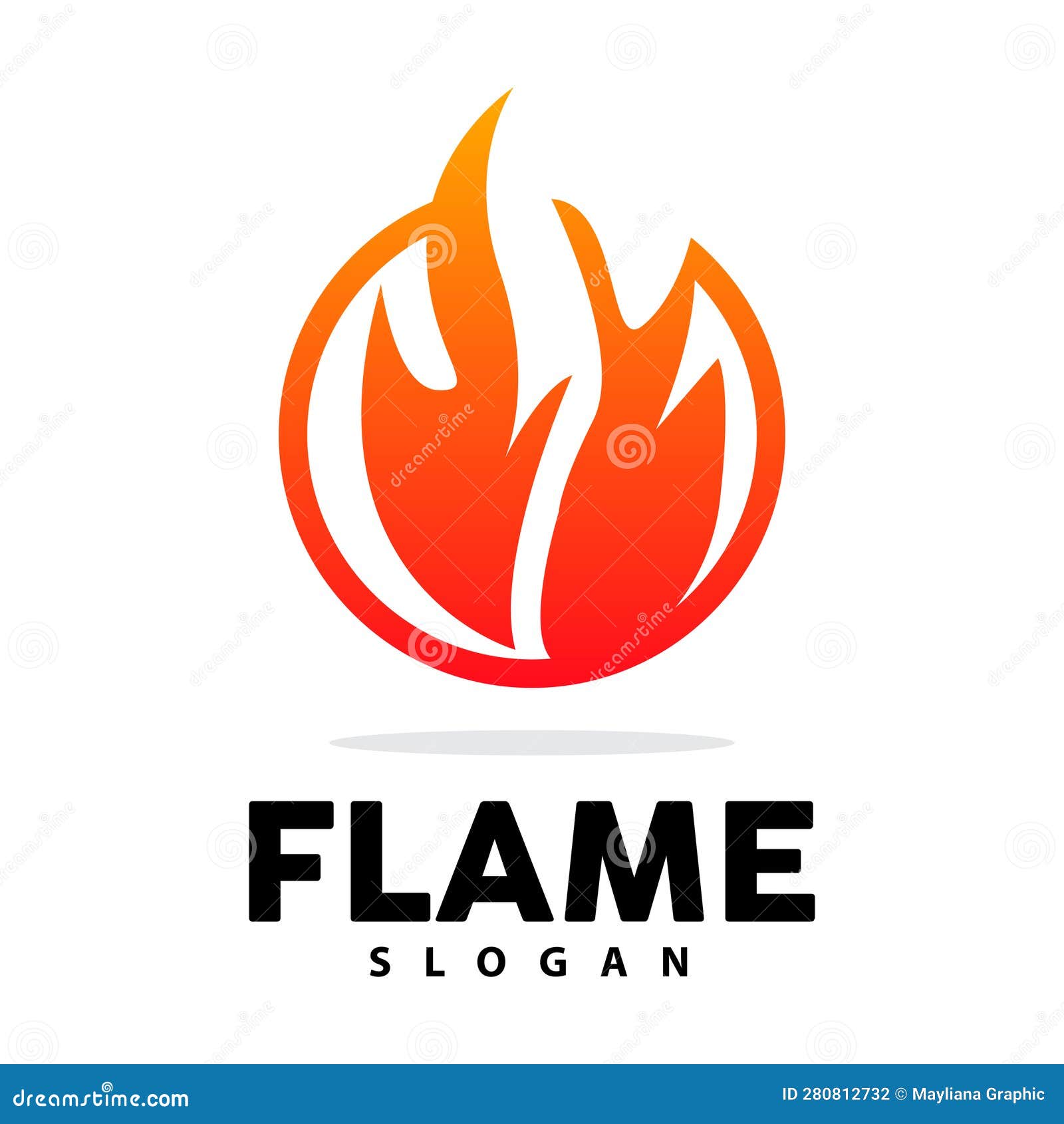 Red Flame Logo, Burning Heat Fire Vector, Fire Logo Template Icon ...