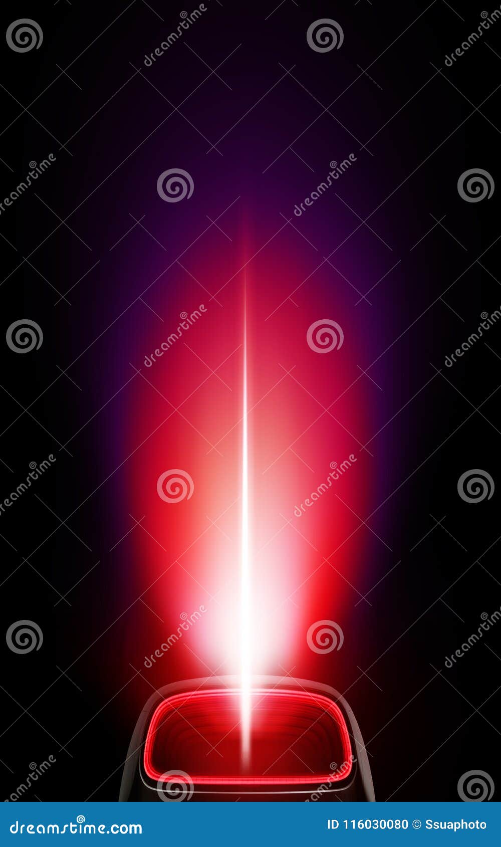 Red Flame of a Modern Torch Stock Photo - Image of experiment ...