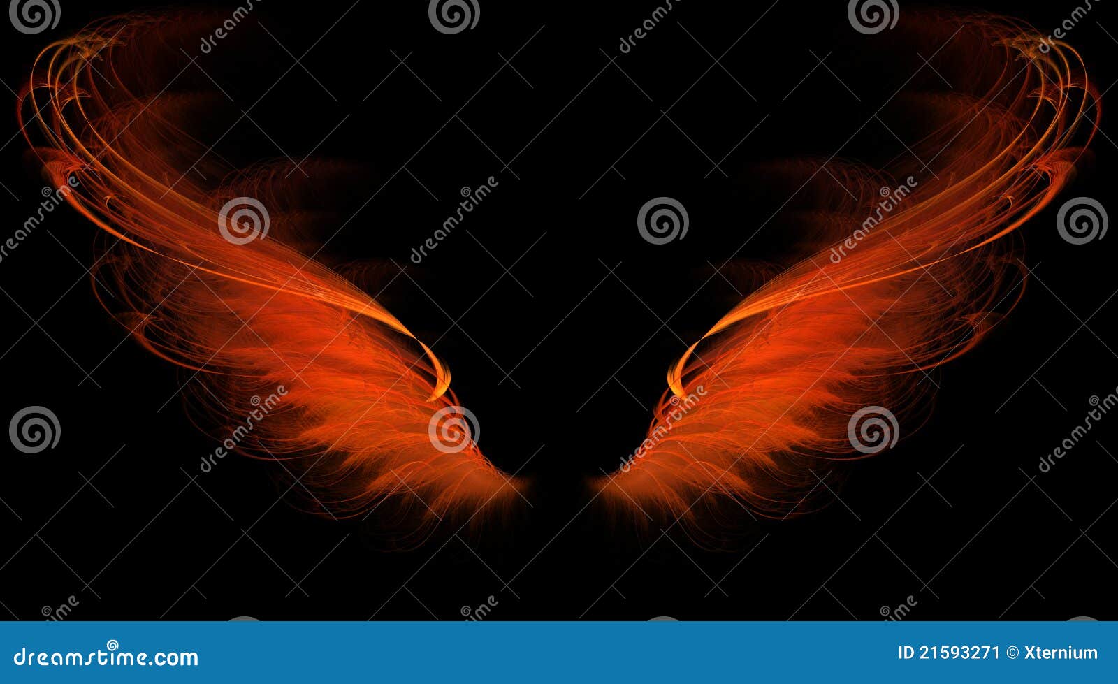Red flame wings stock illustration. Illustration of fire - 21593271