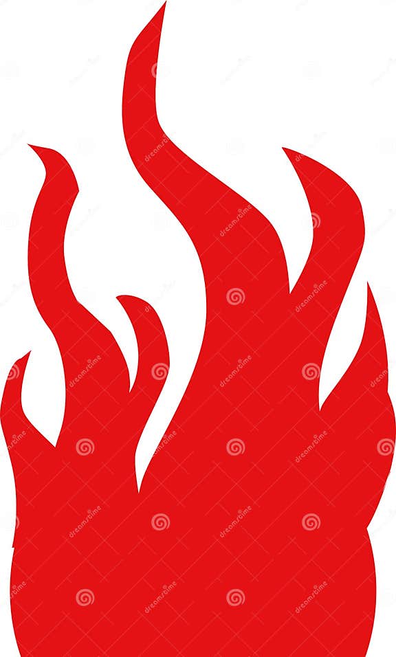 Red flames vector stock vector. Illustration of fire - 107165569