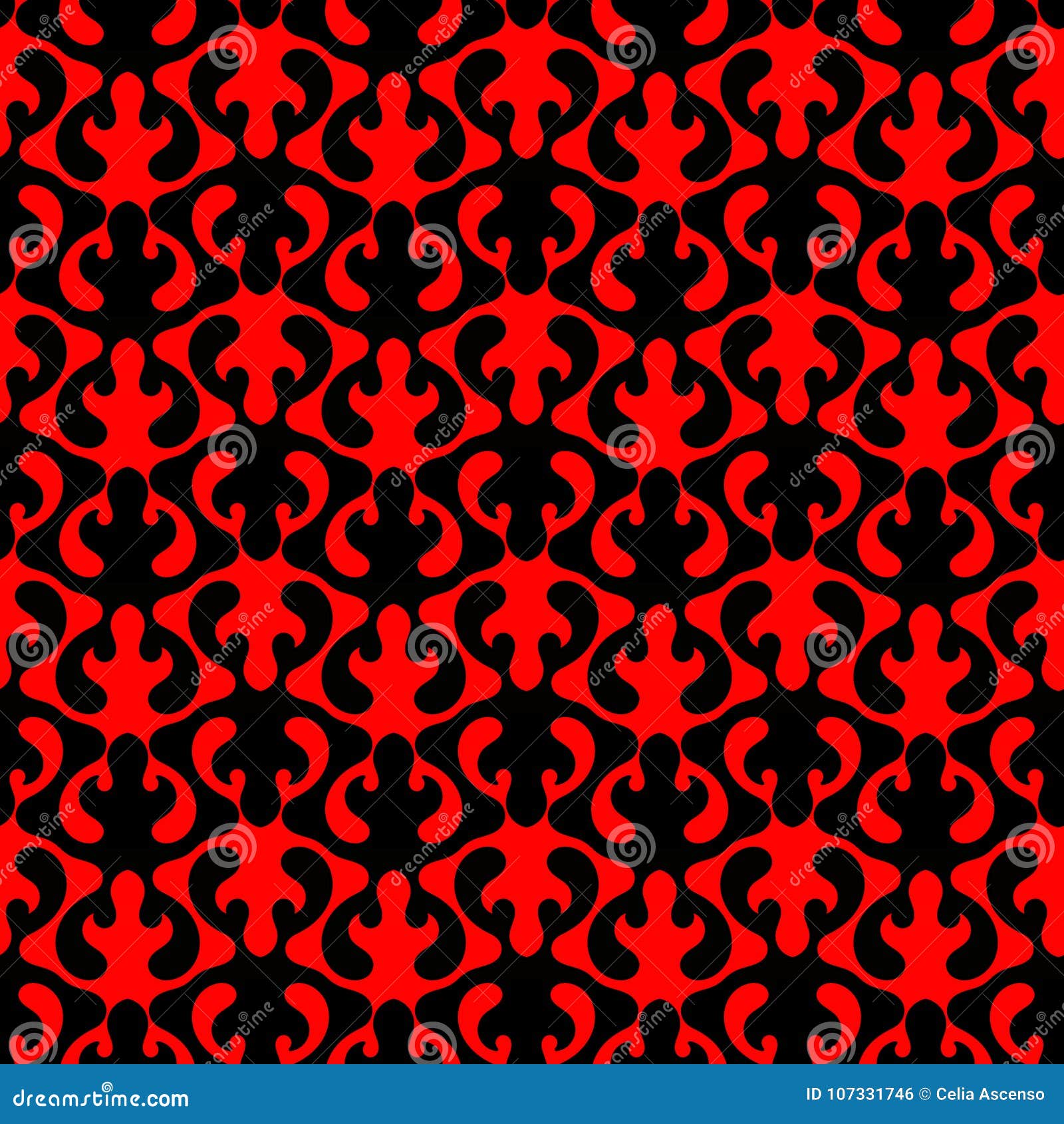 Red Flames Hell Seamless Pattern Background Stock Photography ...
