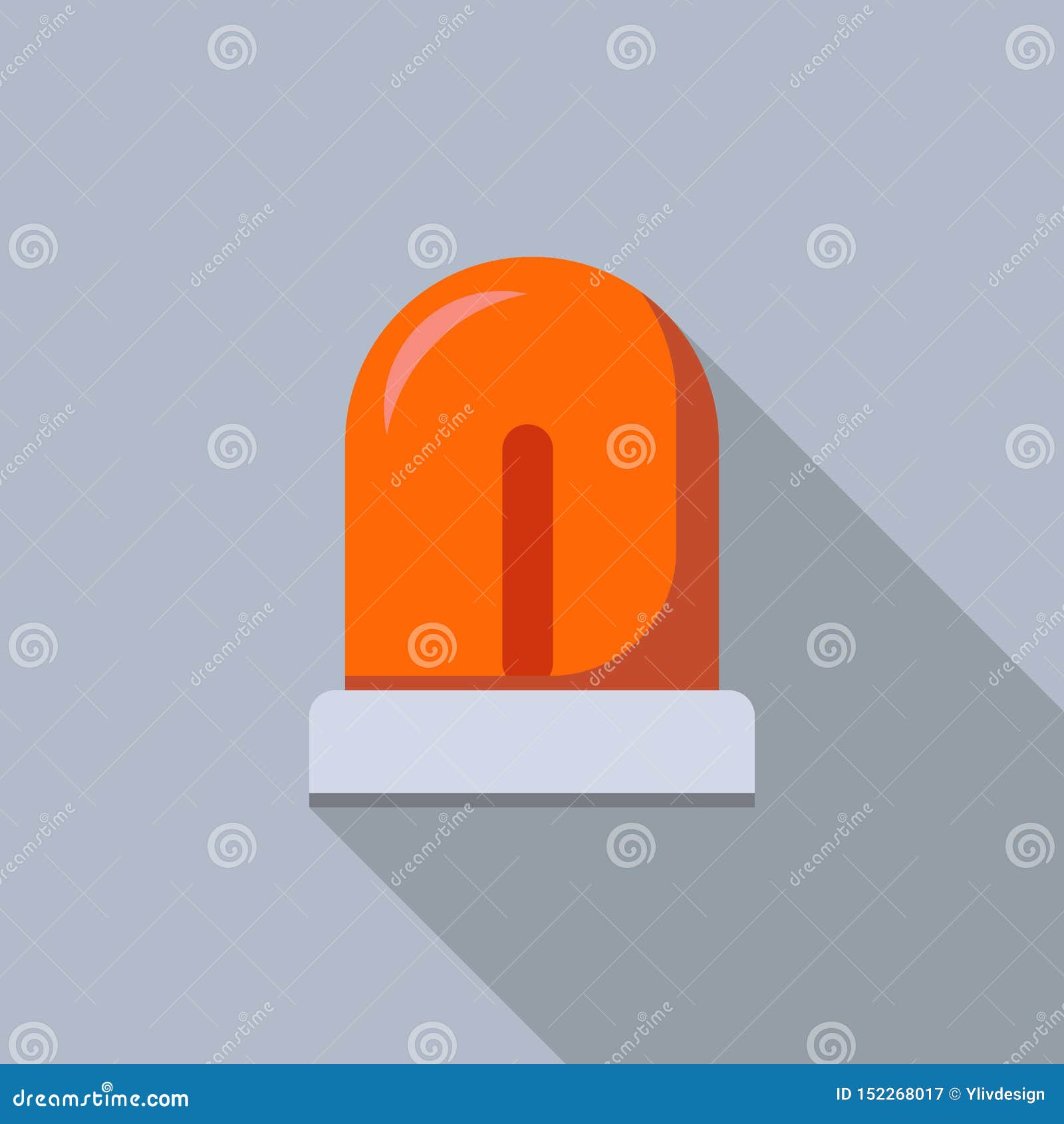Red Flash Light Icon, Flat Style Stock Vector - Illustration of lamp ...