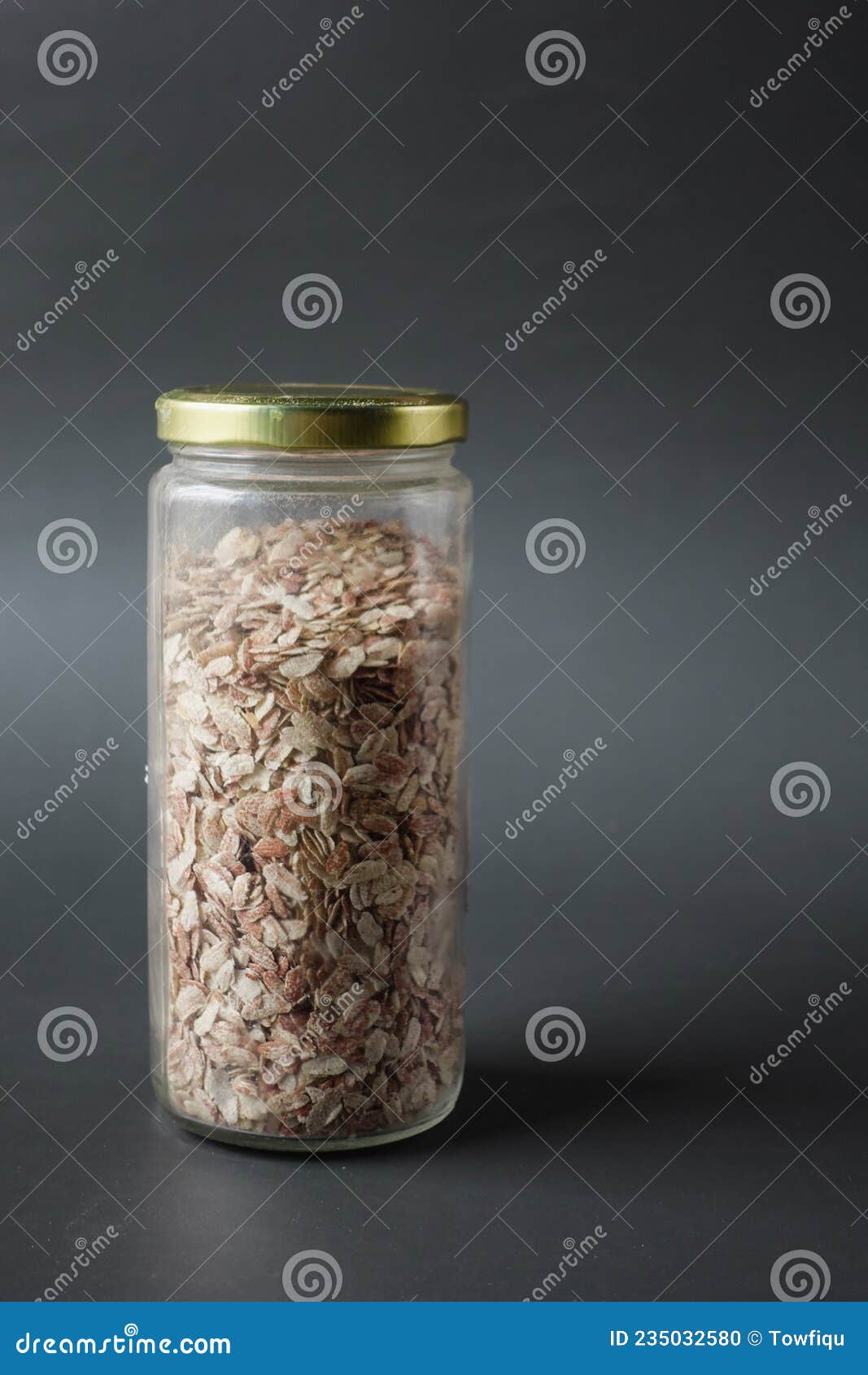 Red Flattened Rice in a Jar on Table Stock Photo - Image of vegetarian ...
