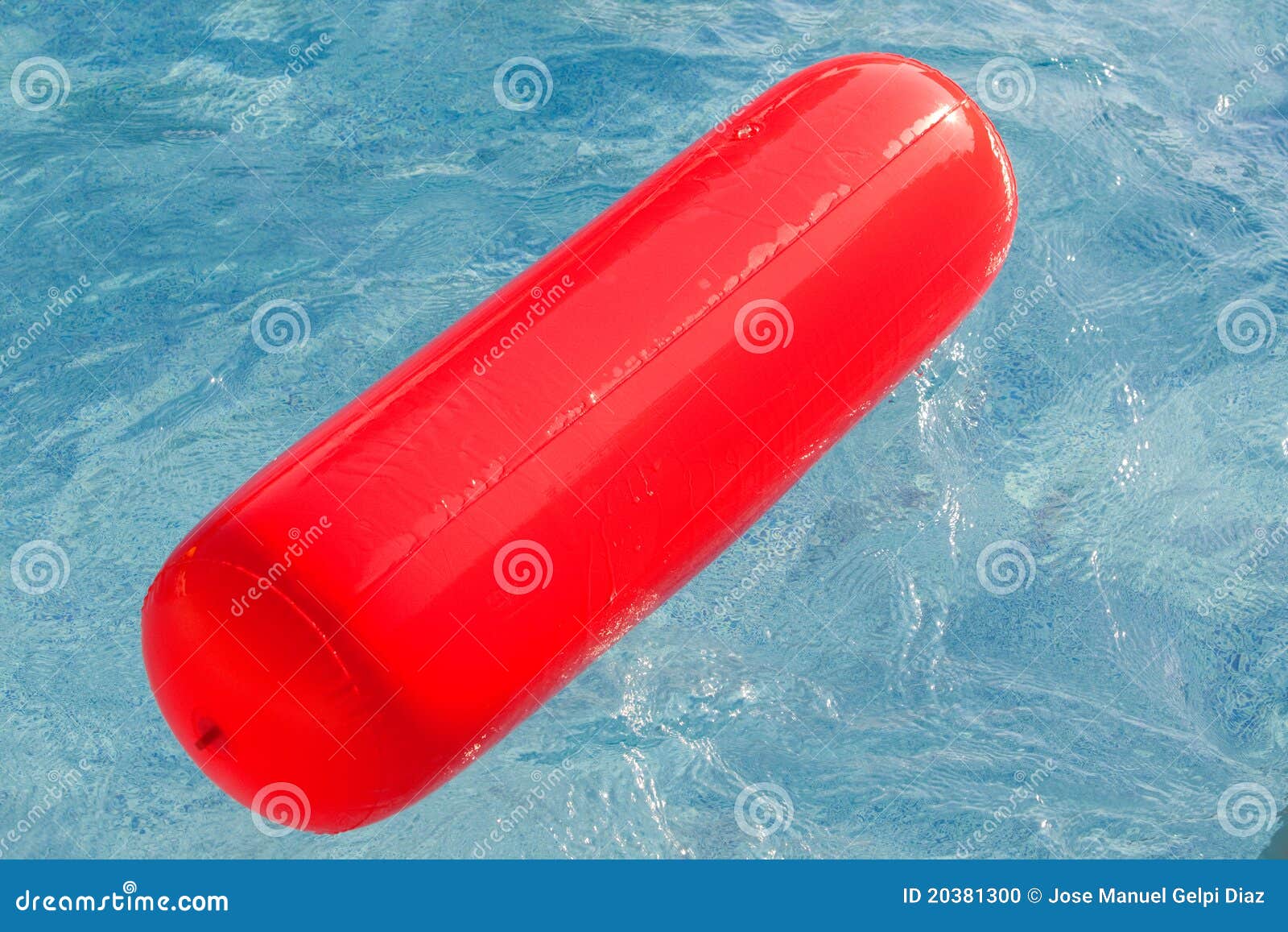 Red Float Floating in the Pool Stock Photo - Image of save, saver: 20381300