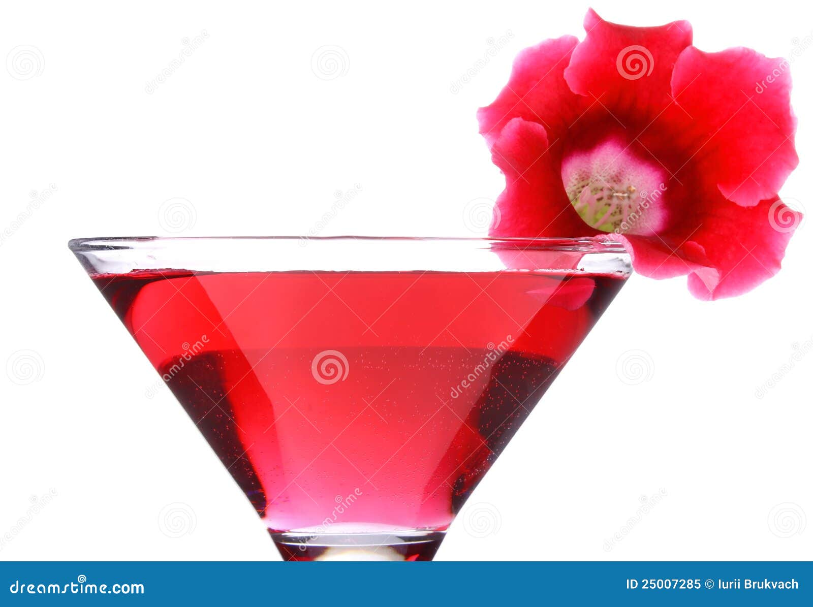 Red floral cocktail stock image. Image of pistil, fresh - 25007285
