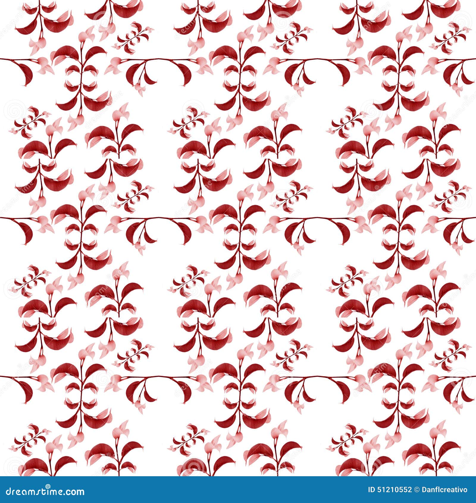 Red Floral Print Pattern stock illustration. Illustration of beauty ...