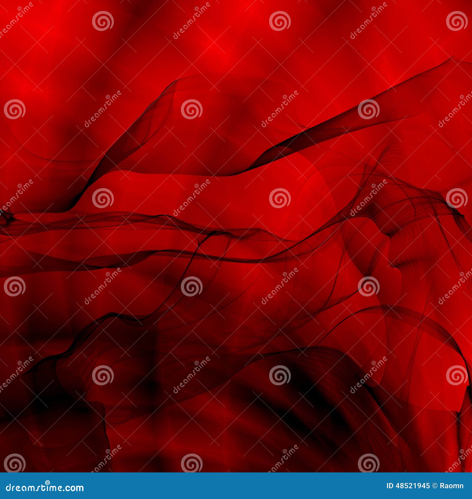 Red Flow Magic Abstract Design Stock Illustration - Illustration of ...