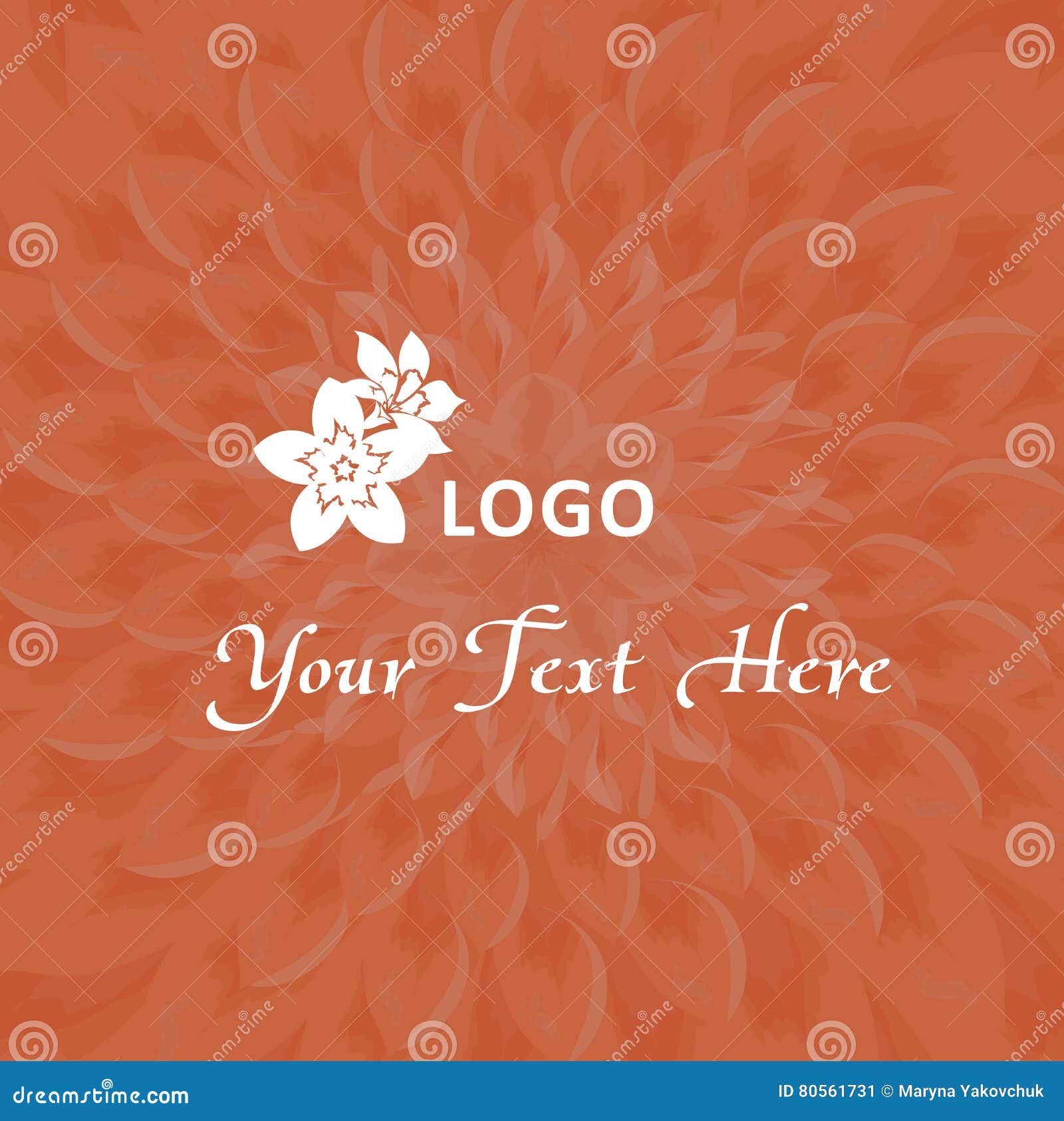 Red flower logo stock vector. Illustration of logo, nature - 80561731