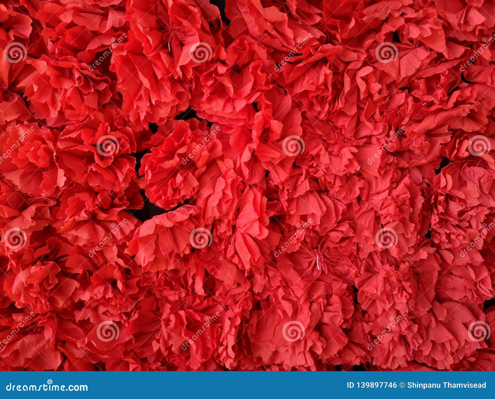 Red Flower is Made from Paper . Paper Background Pattern Stock Photo ...