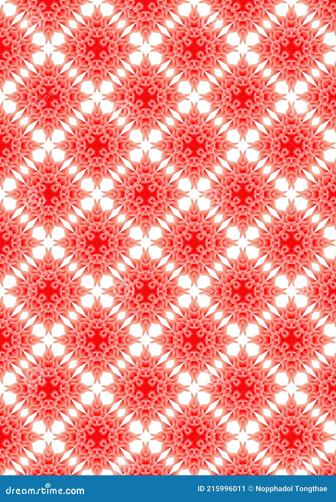 Red flower pattern stock illustration. Illustration of pattern - 215996011