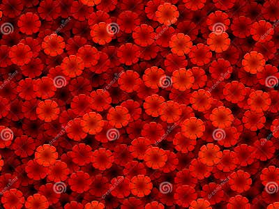 Red flowers stock illustration. Illustration of illustrations - 146542