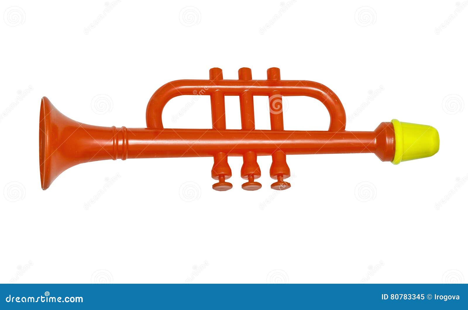 Red Flute, Toy for Children Stock Image - Image of bugle, play: 80783345