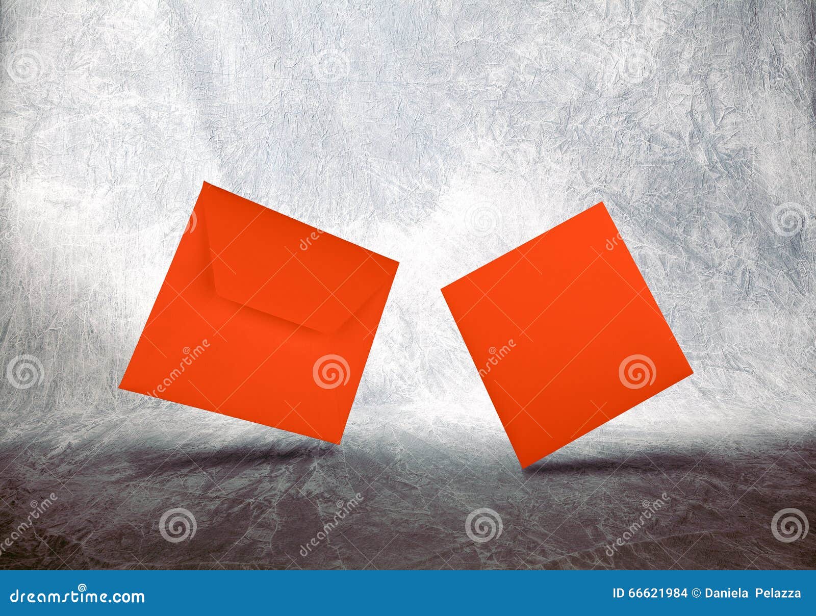 Red Flying Envelope and Card Stock Photo - Image of card, concept: 66621984