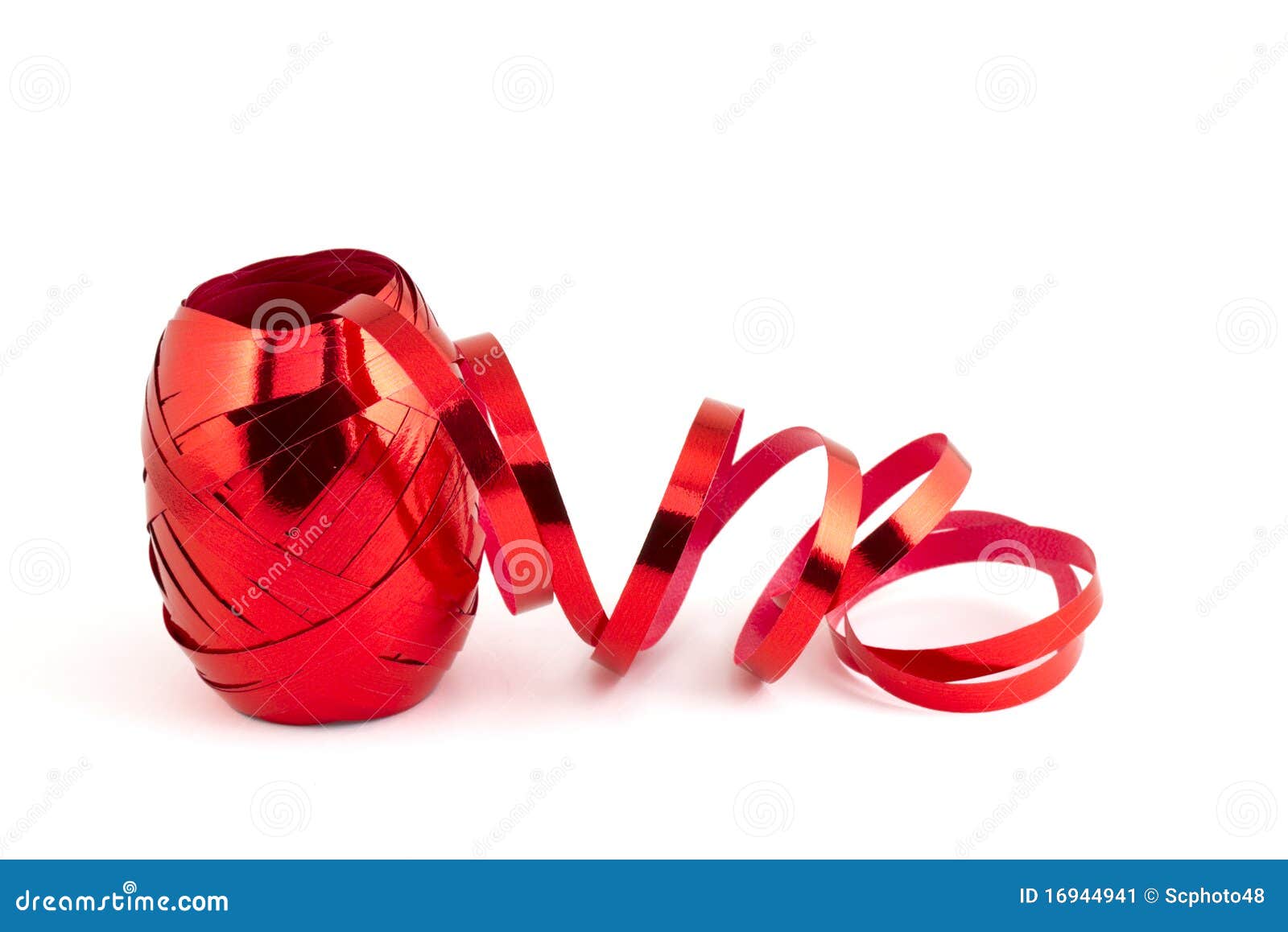 Red foil ribbon stock image. Image of concept, present - 16944941