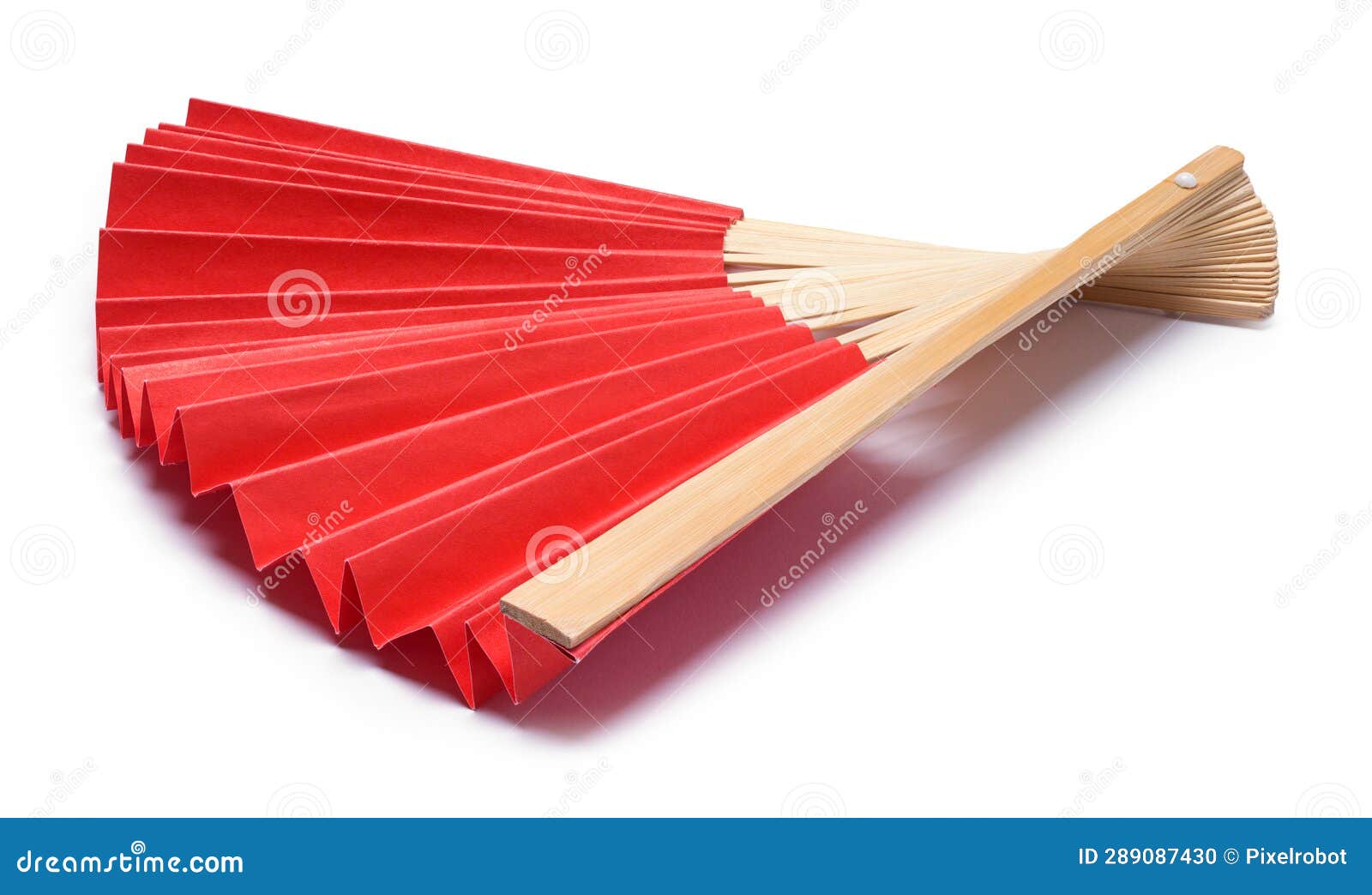 Red Folded Fan stock illustration. Illustration of copy - 289087430