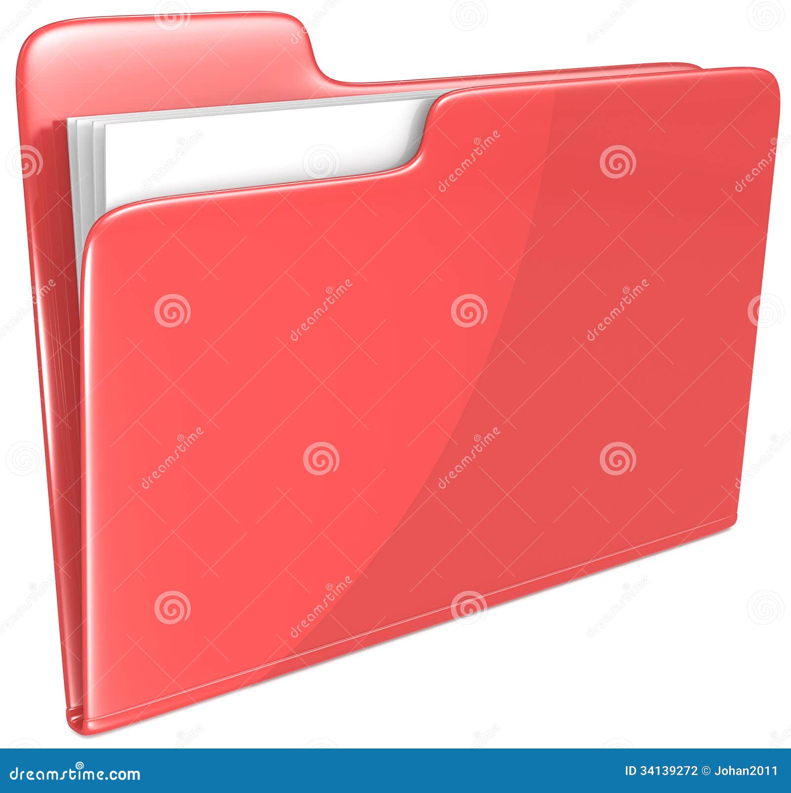 Red Folder. stock illustration. Illustration of empty - 34139272
