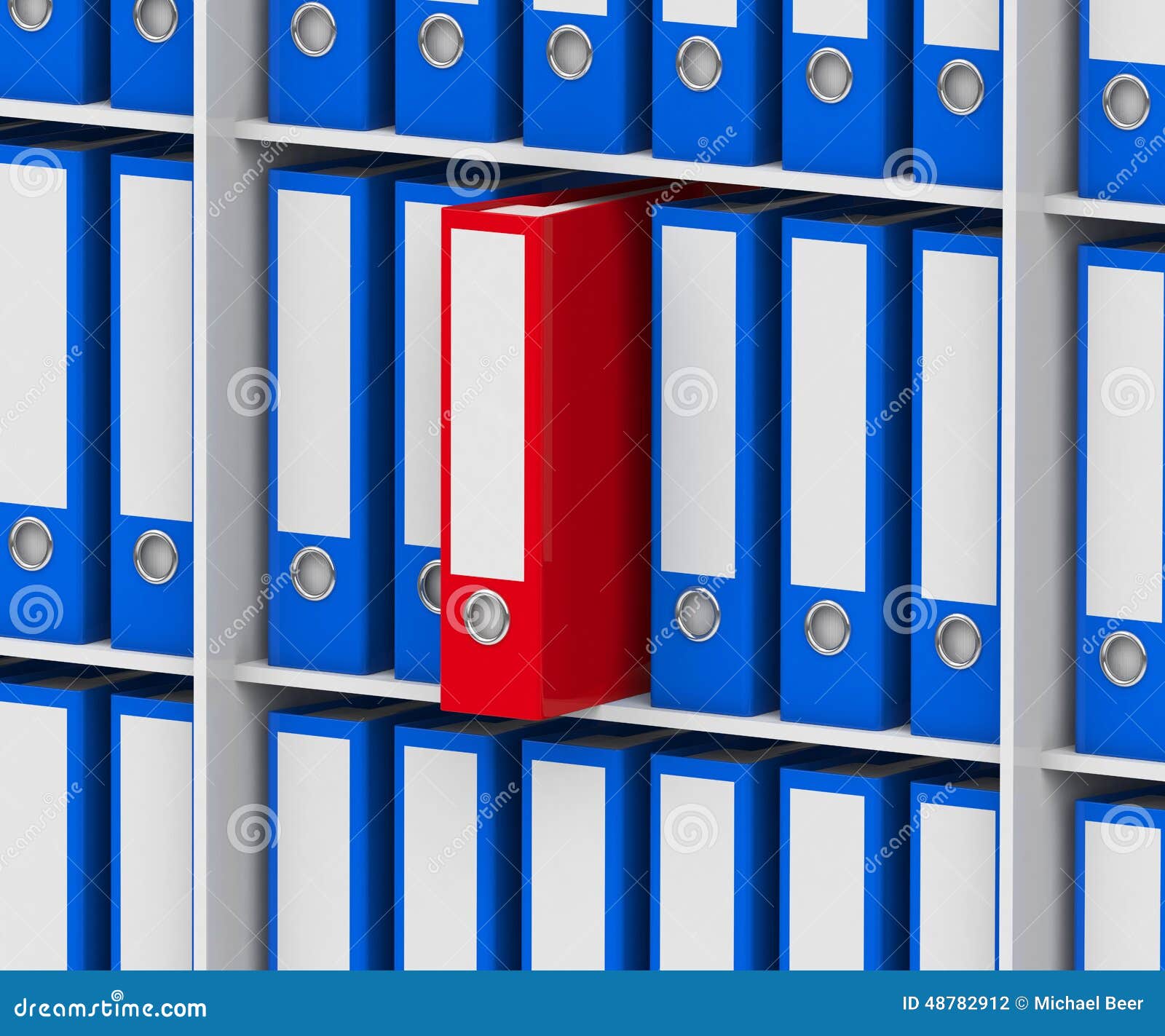 The red folder stock illustration. Illustration of project - 48782912