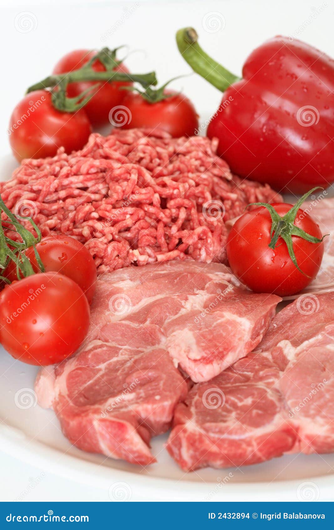 Red food stock photo. Image of minced, plate, parsley - 2432894