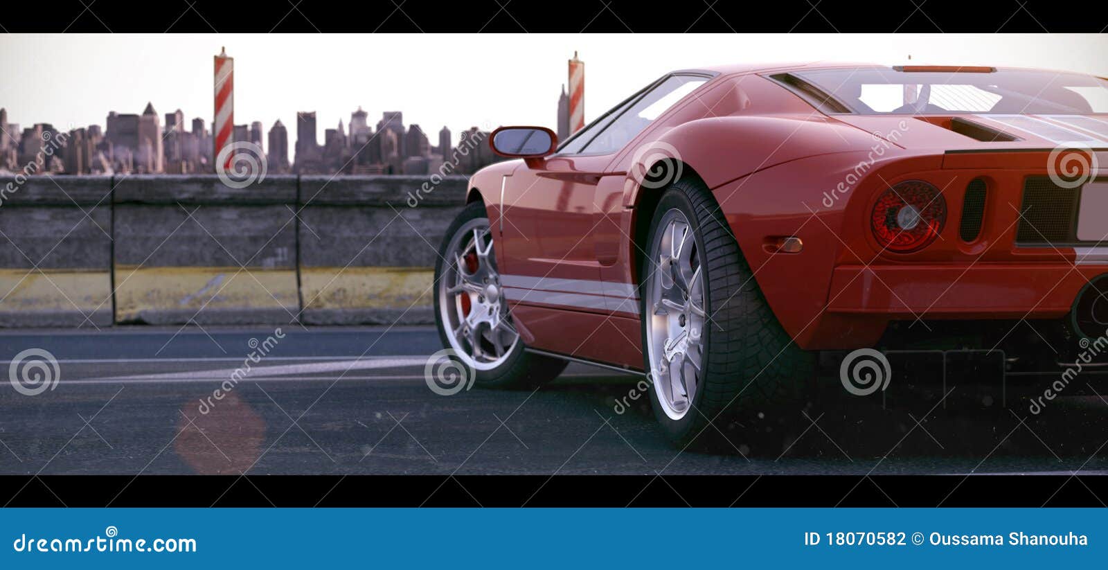 Red ford gt Sports Car stock photo. Image of vehicles - 18070582