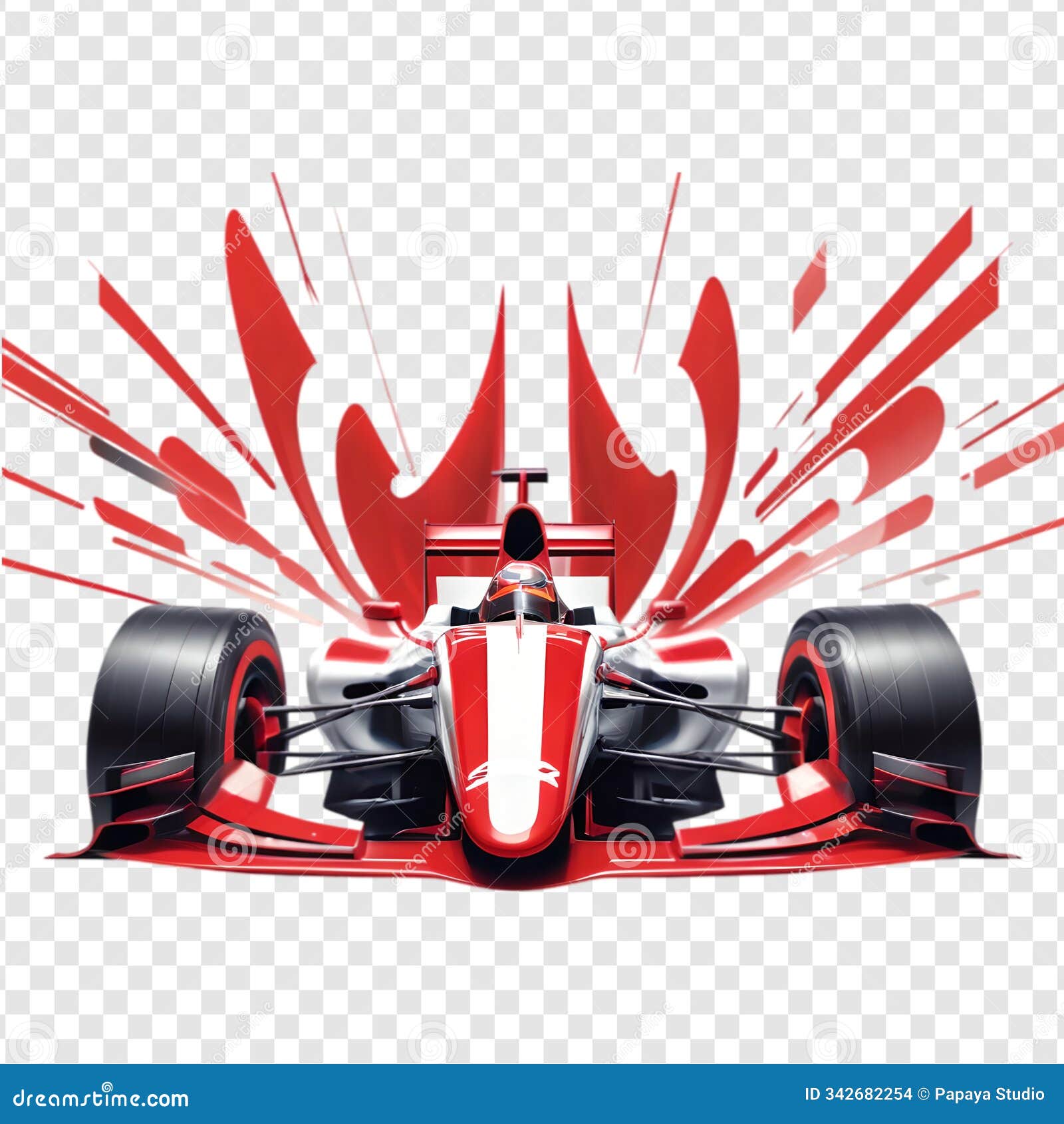 Red Modern Formula Racing Car Stock Image | CartoonDealer.com #93058831