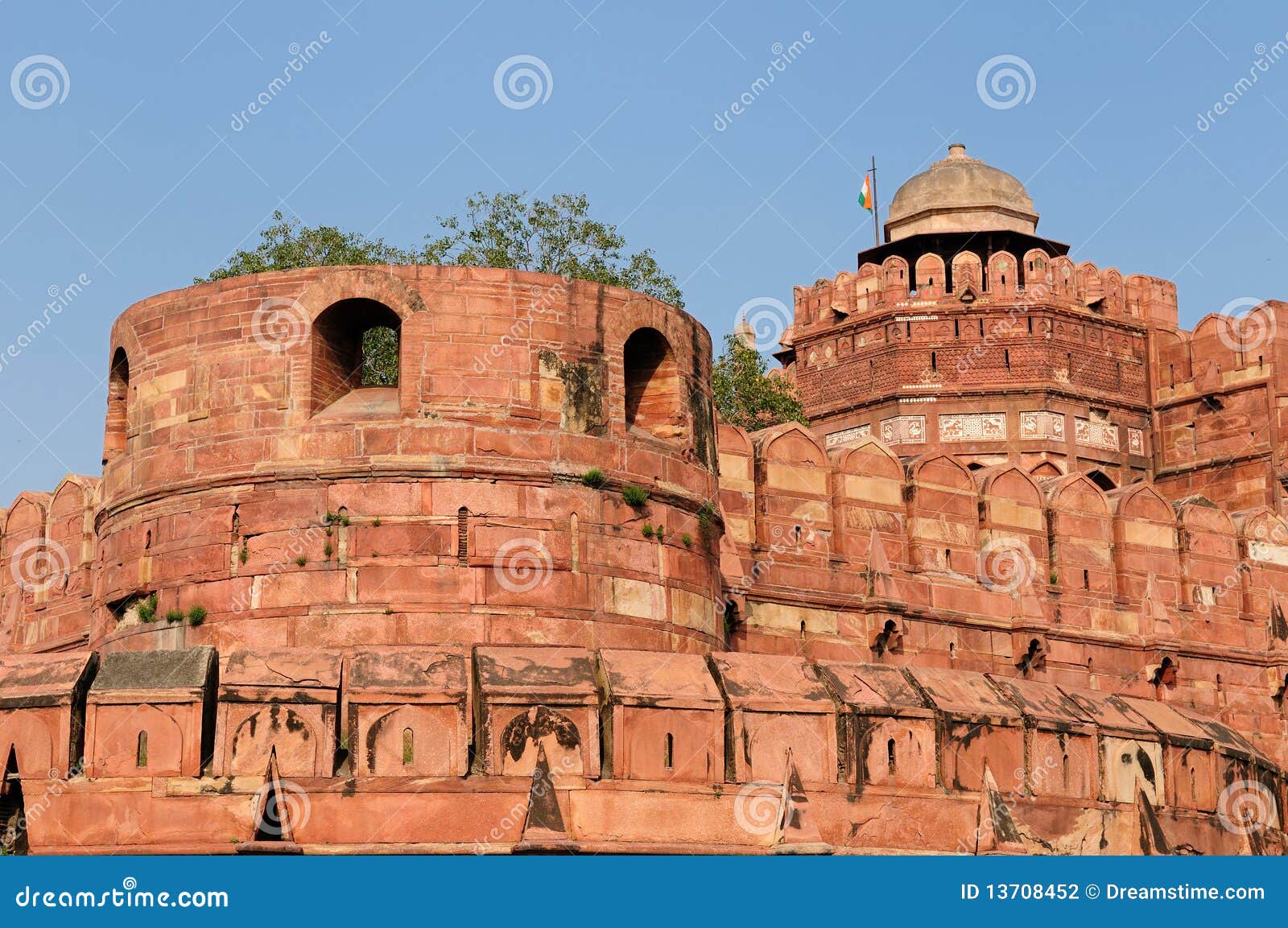 Red Fort stock photo. Image of mahal, marble, heritage - 13708452