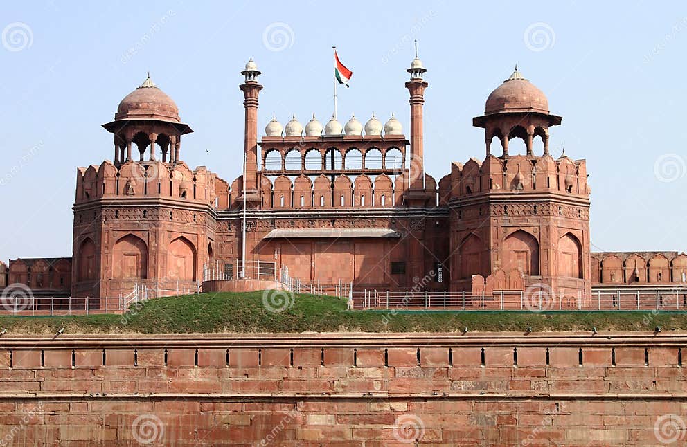 Red Fort stock photo. Image of delhi, historic, palace - 13933788